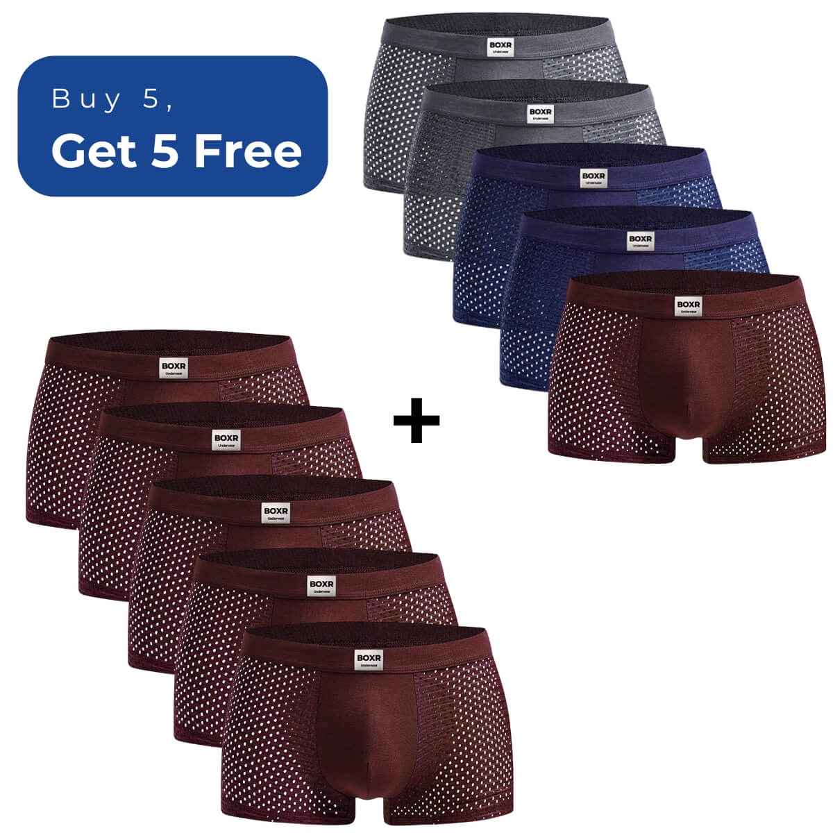 BOXR | Bamboo Boxers Buy 5, Get 5 Free